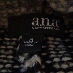 a.n.a | Sweaters | Ana Black And Gray Open Sweater Vest | Poshmark